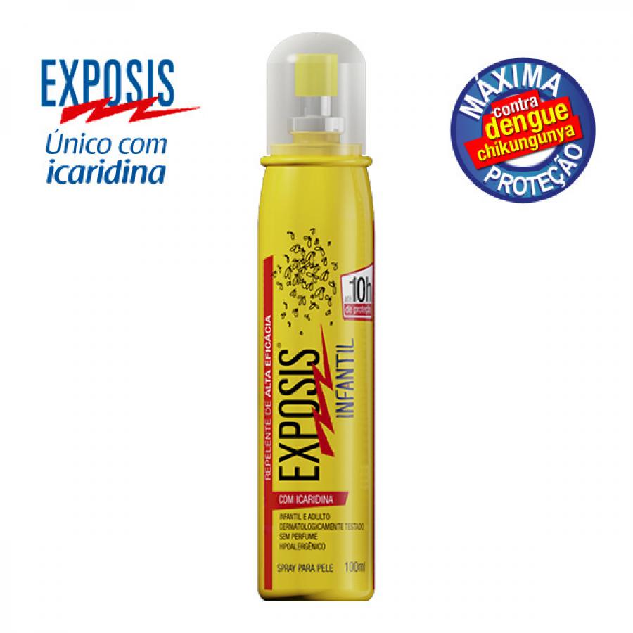 REPELENTE EXPOSIS SPRAY INFANTIL 100ML - Preço Popular