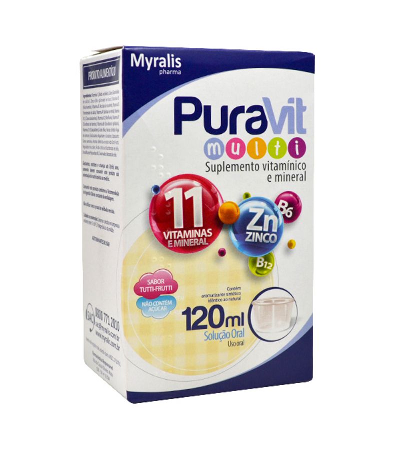 Puravit Multi Solucao Oral 120ml - Preço Popular