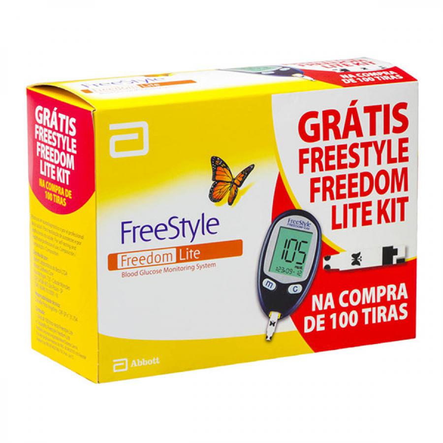 Freestyle Freedom Lite 100 Tiras Gratis Glicosimetro - Preço Popular