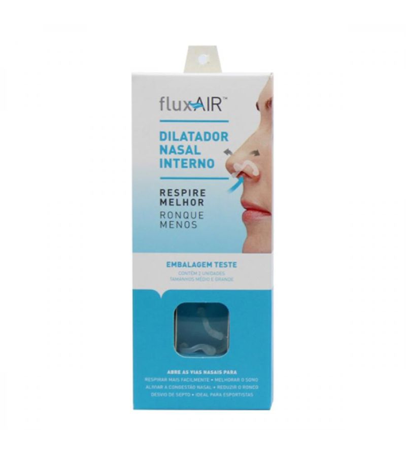 Dilatador Nasal Flux Air 1 Unidade Média + 1 Unidade Grande - Preço Popular