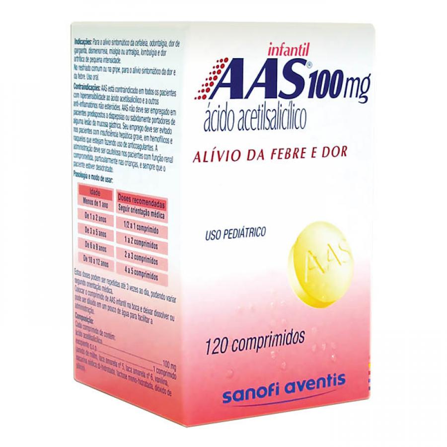 Aas 100mg 120 Comprimidos - Preço Popular