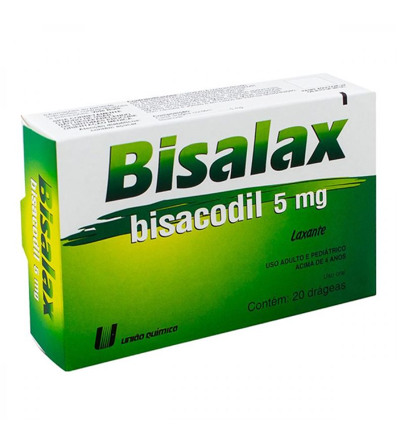 Bisalax 5mg Com 20 Comprimidos - Preço Popular