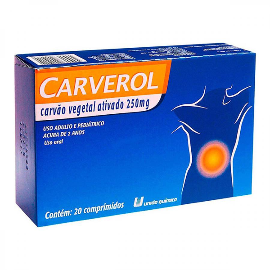 CARVEROL COM 20 COMPRIMIDOS - Preço Popular