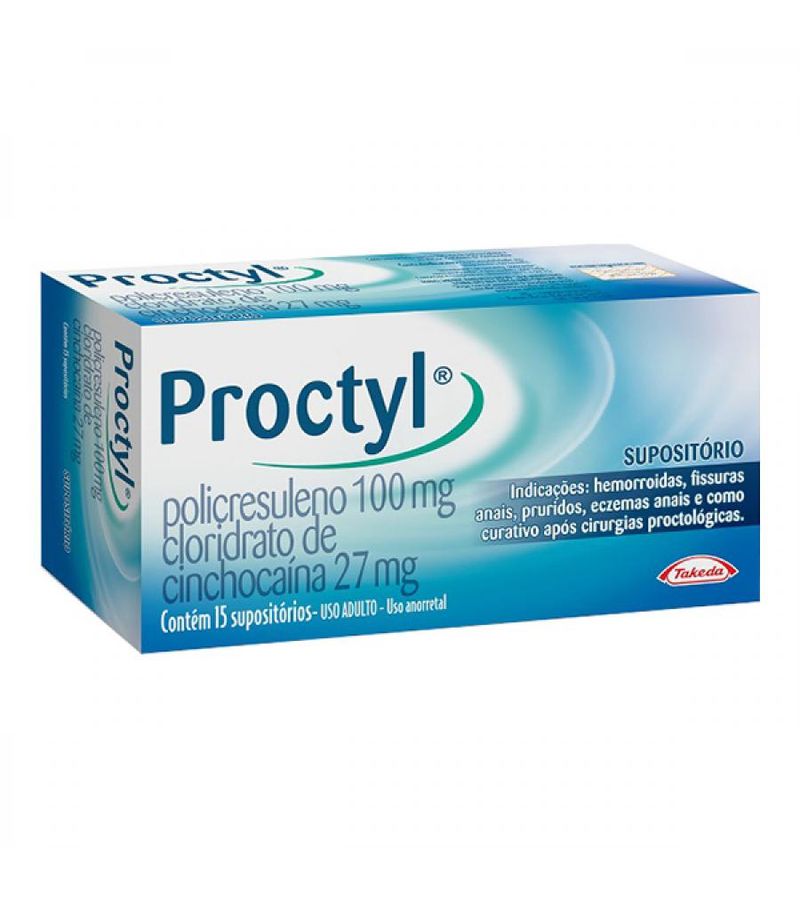 Proctyl Com 15 Supositorios - Preço Popular