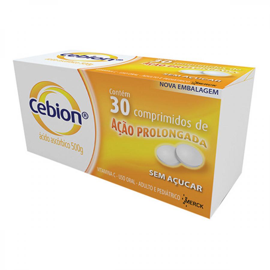 Cebion Acao Prolongada 500mg Com 30 Comprimidos - Preço Popular