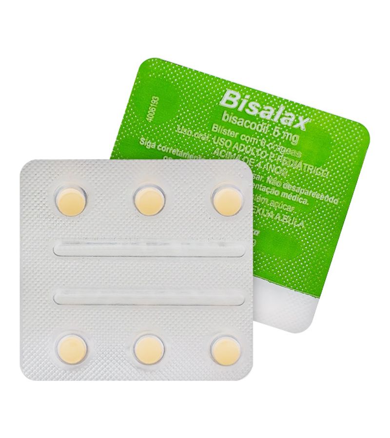 Bisalax 5mg Com 6 Drageas - Preço Popular