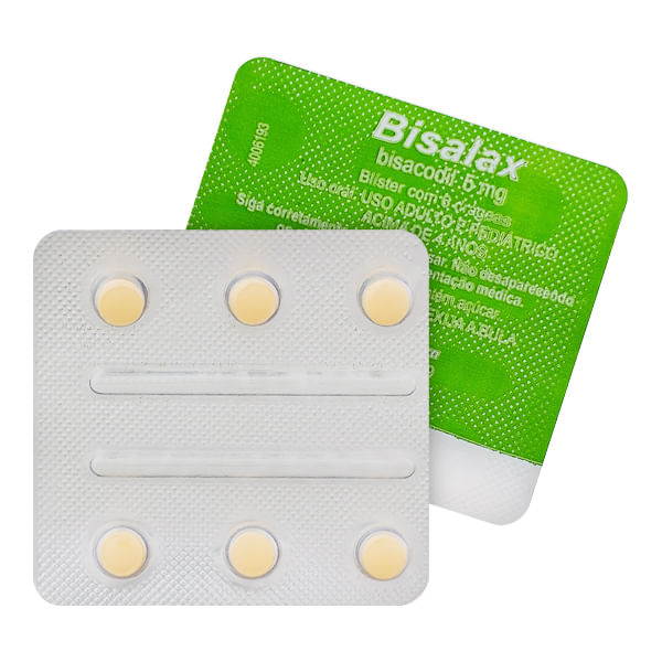 BISALAX 5MG COM 6 DRAGEAS - Preço Popular