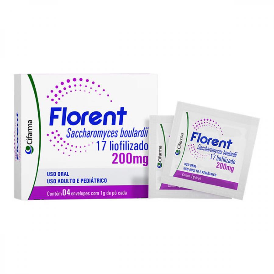 FLORENT 200MG COM 4 ENVELOPES - Preço Popular