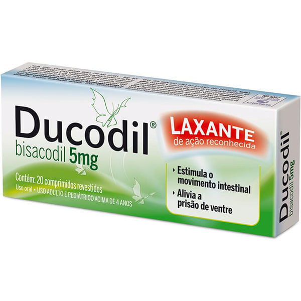 DUCODIL 5MG COM 20 COMPRIMIDOS - Preço Popular
