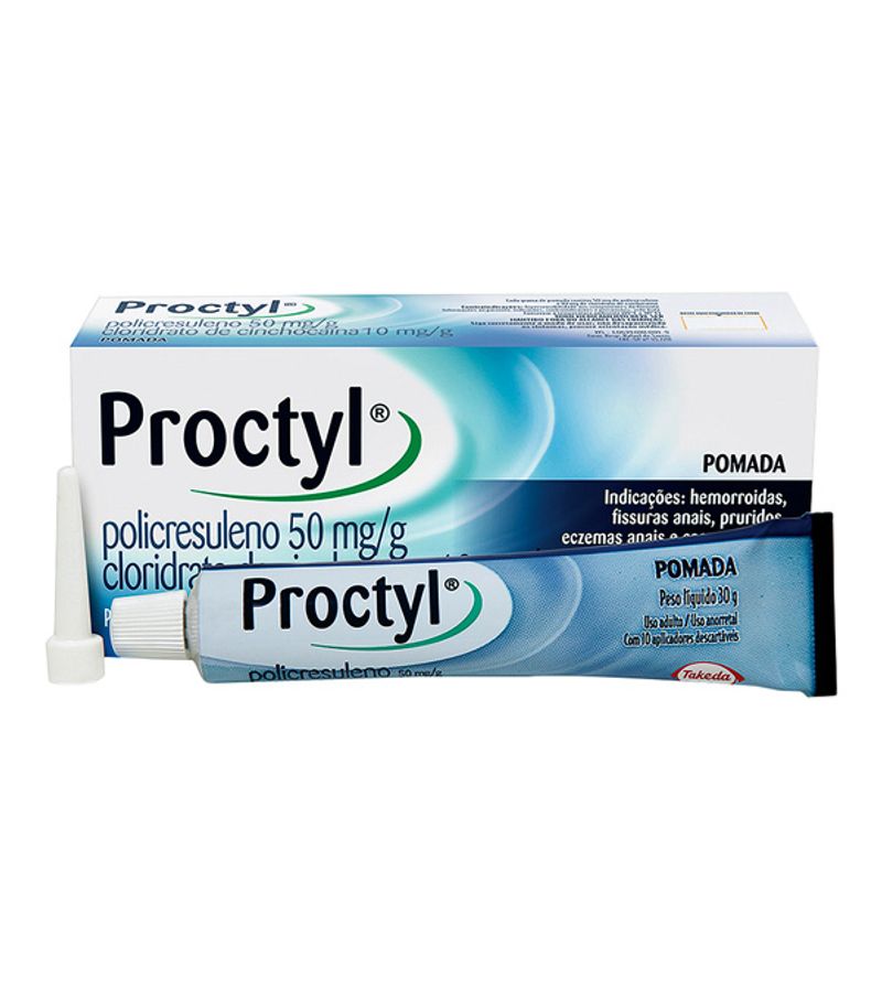 Proctyl Pomada 30g Com 10 Aplicadores - Preço Popular