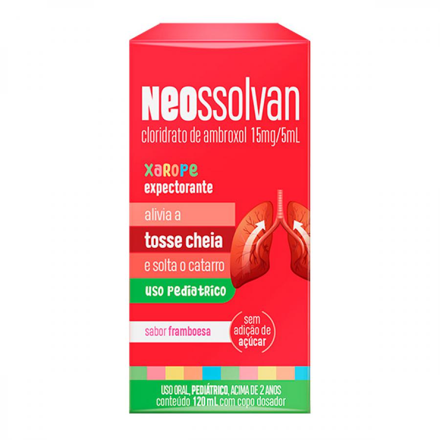 Neossolvan 15mg/5ml Xarope Infantil Sabor Framboesa 120ml - Preço Popular