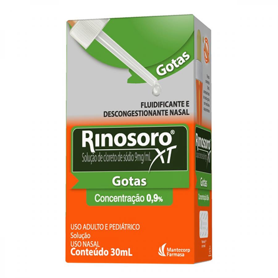 RINOSORO SOLUCAO NASAL 9,0 MG/ML GOTAS XT FRASCO C/30ML - Preço Popular