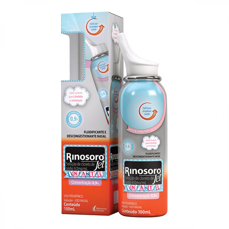 RINOSORO SPRAY NASAL JET INFANTIL 0,9% FRASCO 100ML - Preço Popular
