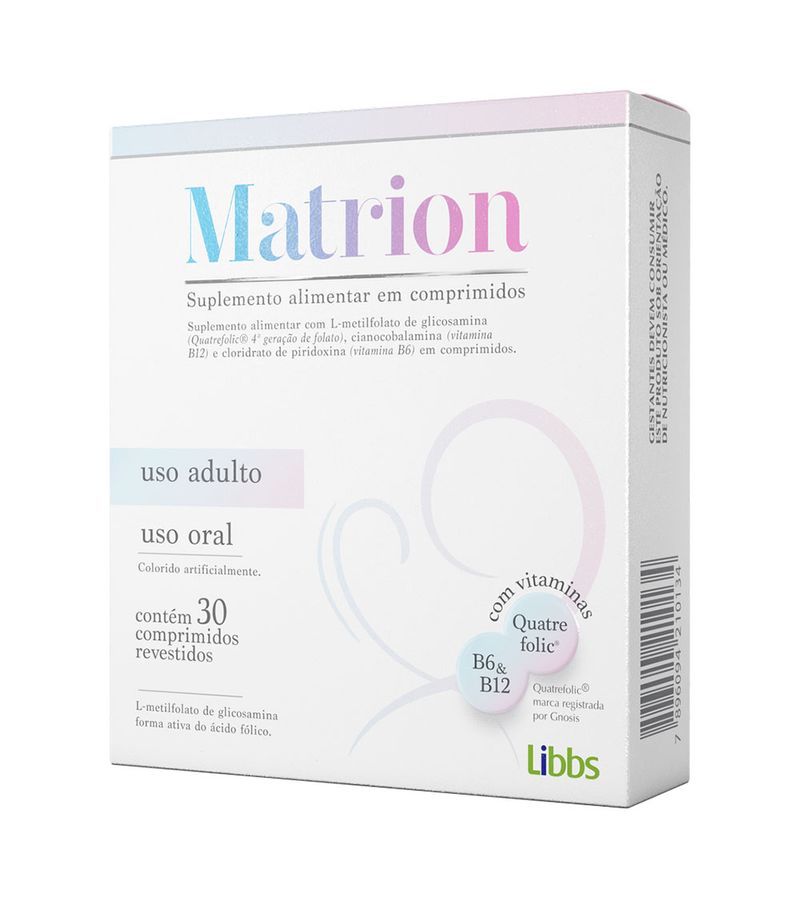 Matrion Com 30 Comprimidos Revestidos - Preço Popular
