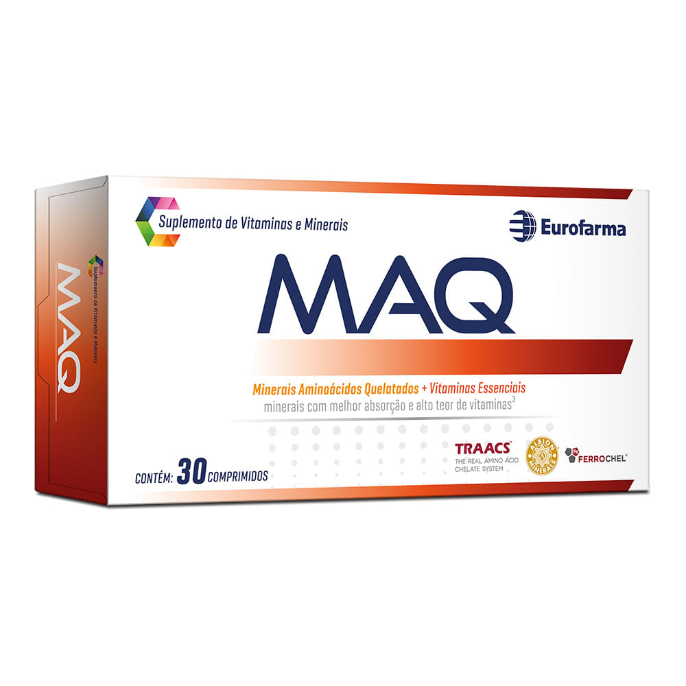 Suplemento Vitaminico E Mineral Maq 30 Comprimidos - Preço Popular