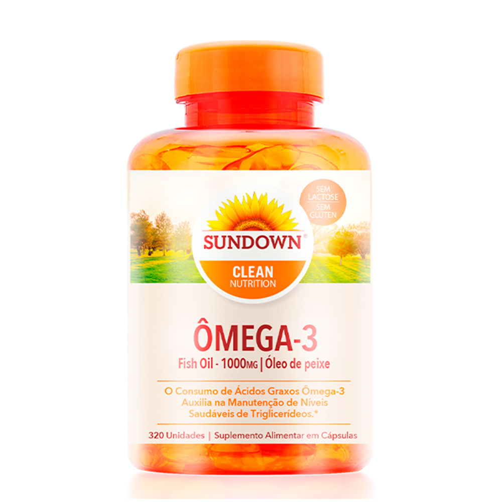 Omega 3 Fish Oil 1000mg Sundown Naturals Com 320 Capsulas - Preço Popular