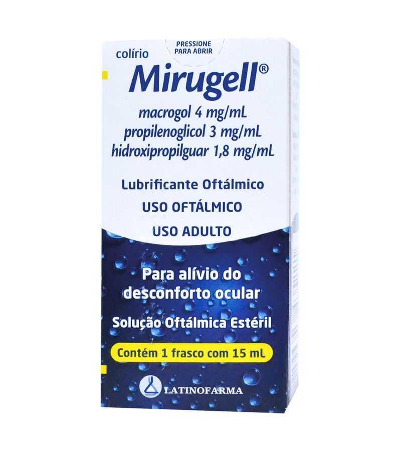 Mirugell Colirio 15ml - Preço Popular