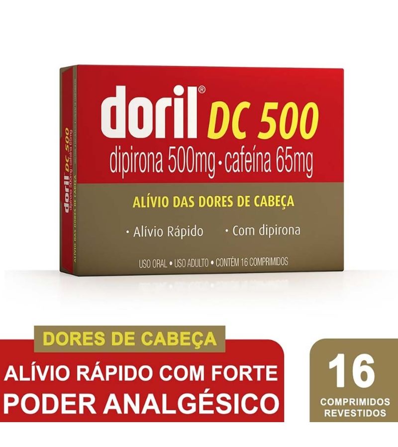Doril Dc 500 Com 16 Comprimidos - Preço Popular