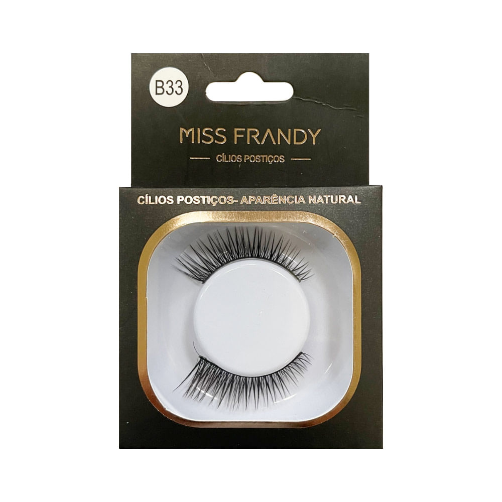 Cilios Miss Frandy Aparencia Natural B33 - Preço Popular