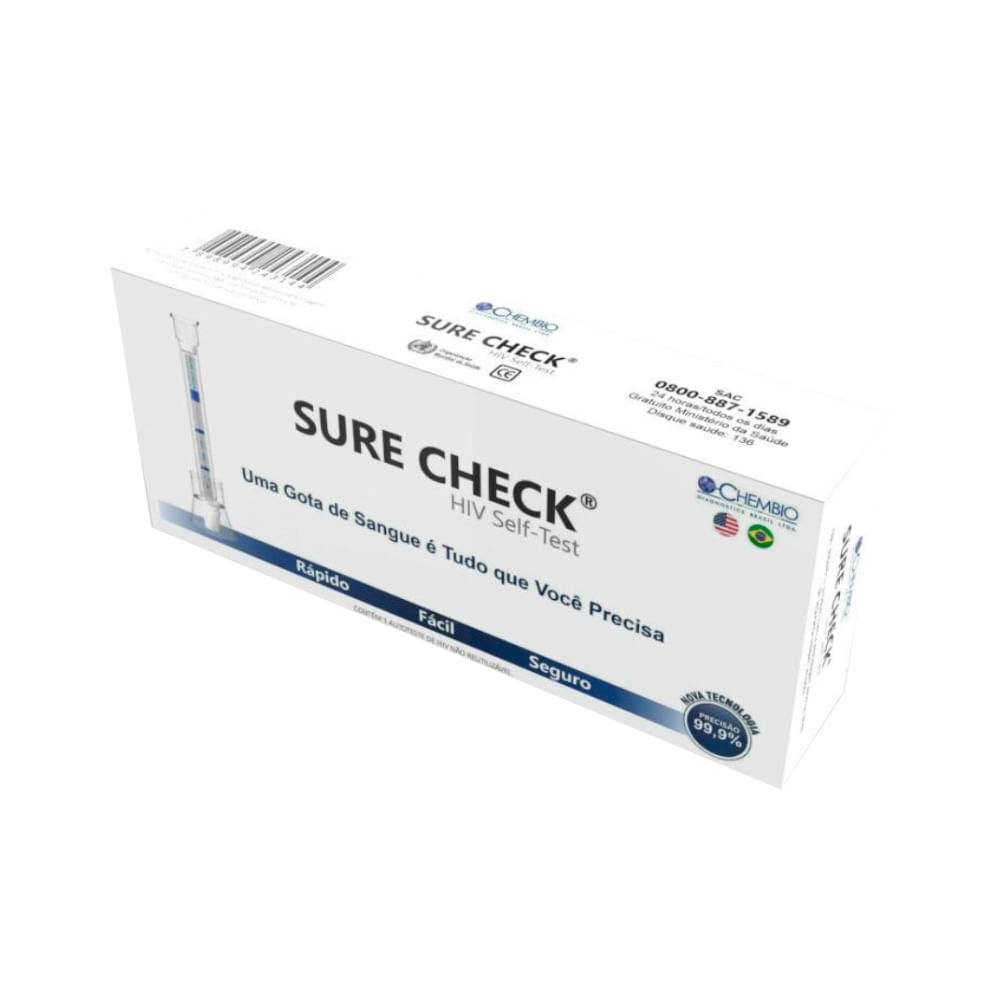 AUTOTESTE HIV SURE CHECK COM 1 - Preço Popular