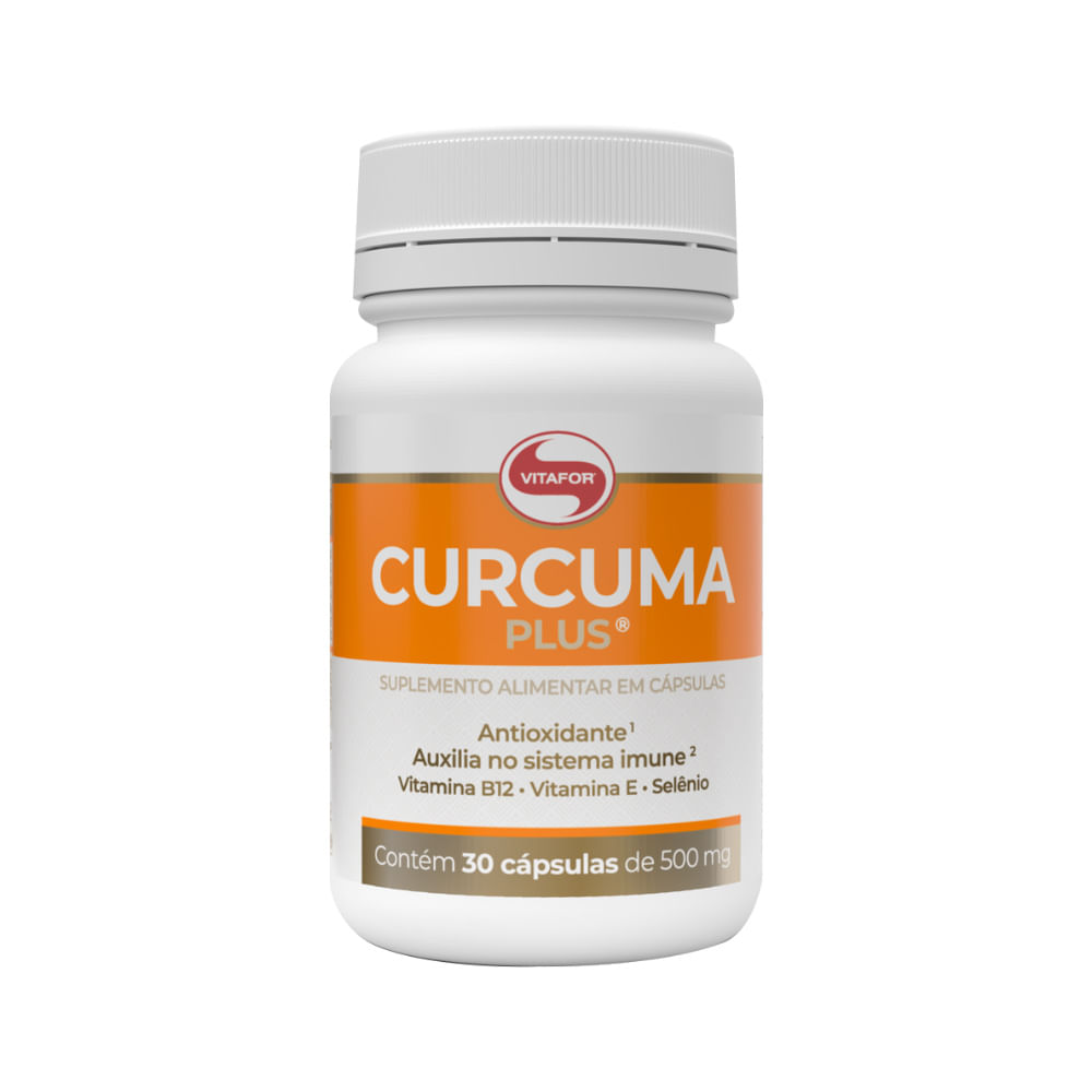 CURCUMA PLUS COM 30 CAPSULAS 500MG - Preço Popular