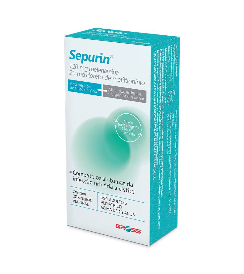 Sepurin Com 20 Drageas - Preço Popular
