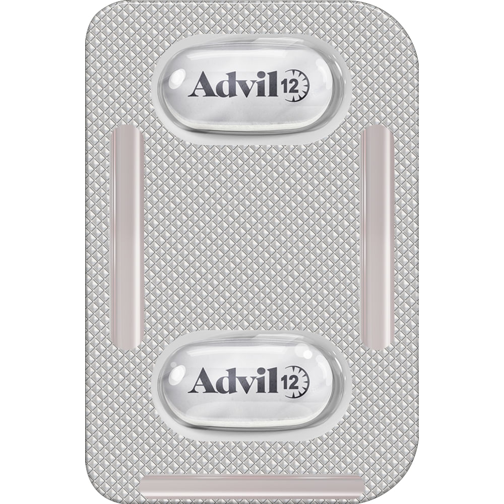 ADVIL 12H ANALGESICO COM IBUPROFENO 600MG ALIVIO DA DOR MUSCULAR 2 ...