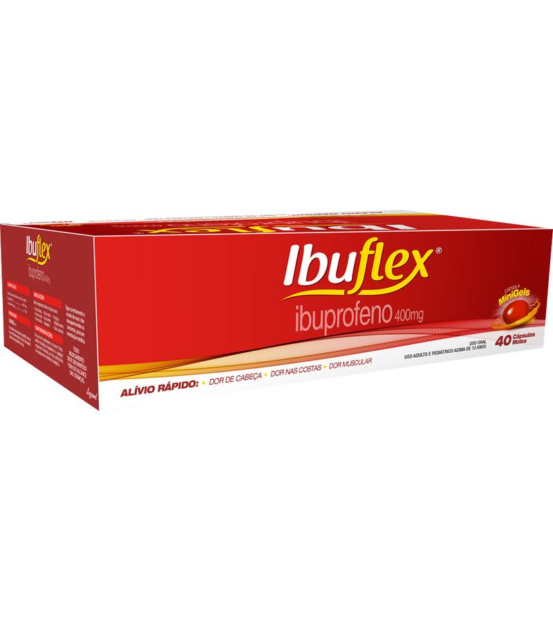 Ibuflex Com 4 Capsulas 400mg - Preço Popular