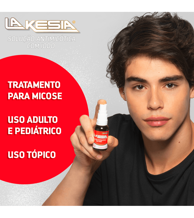 Solucao Antimicotica Com Iodo La Kesia Spray 30ml - Preço Popular