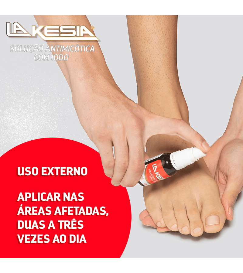 Solucao Antimicotica Com Iodo La Kesia Spray 30ml - Preço Popular