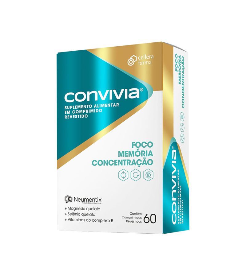 Convivia Com 60 Comprimidos Revestidos - Preço Popular