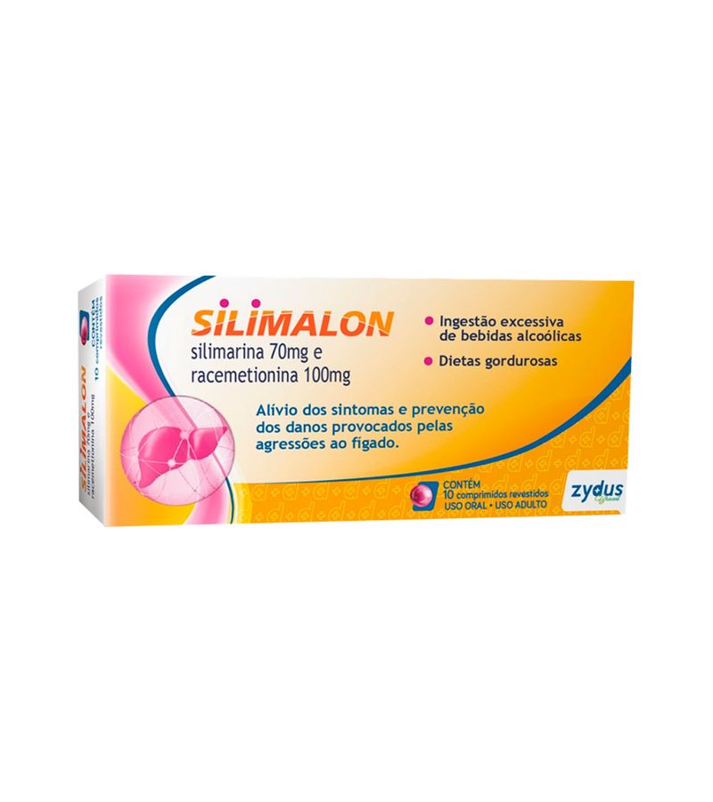 Silimalon Com 10 Comprimidos Revestidos 70+100mg - Preço Popular