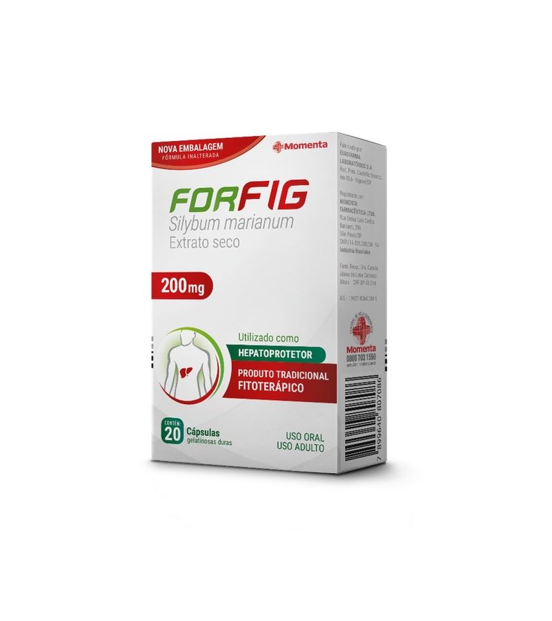 Forfig 200mg Com 20 Capsulas - Preço Popular