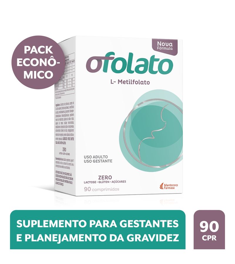 Ofolato 90 Comprimidos Metilfolato - Preço Popular