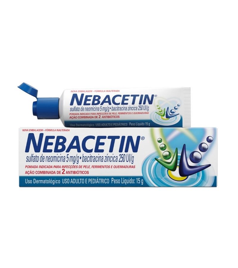 Nebacetin Pomada 15g - Preço Popular