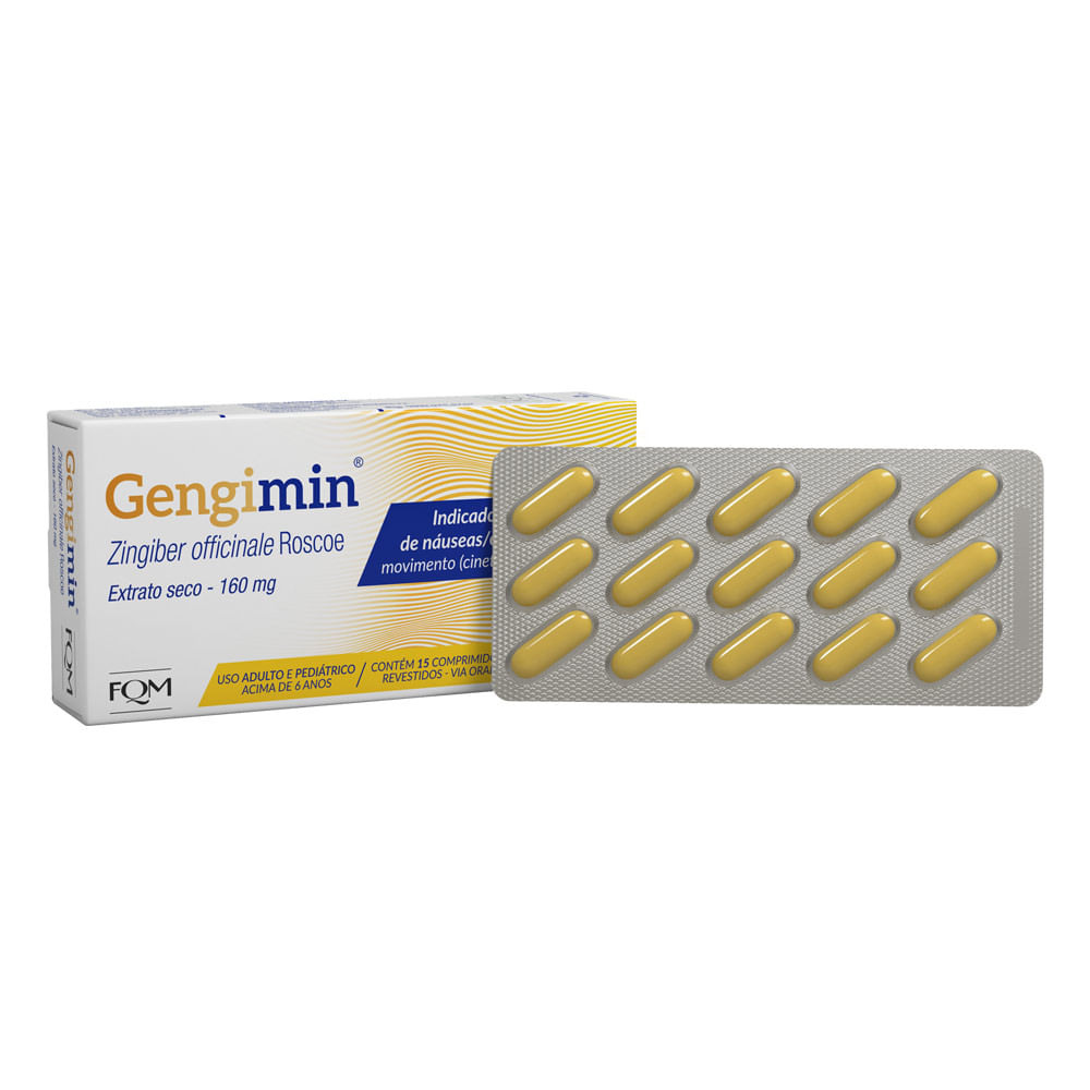 GENGIMIN 160MG COM 15 COMPRIMIDOS REVESTIDOS - Preço Popular