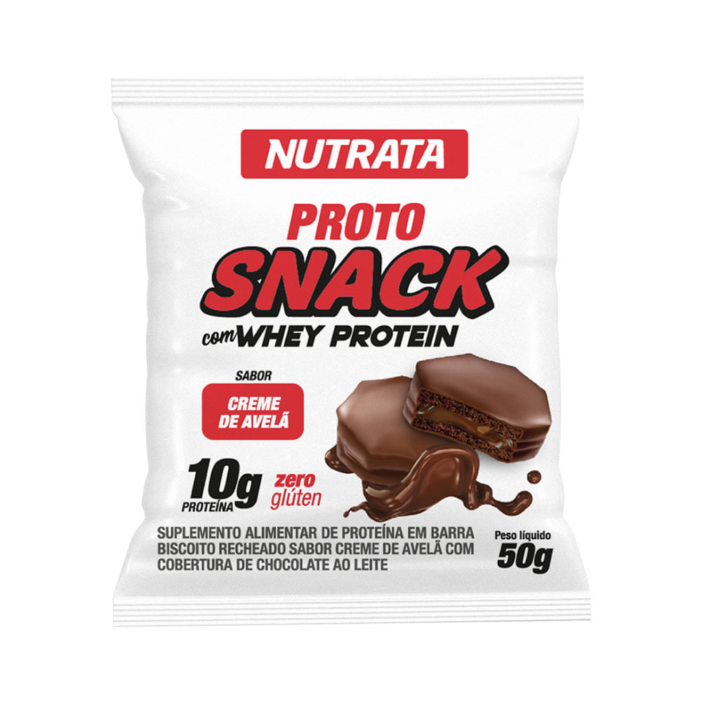 BARRA PROTO SNACK 50GR CREME DE AVELA - Preço Popular