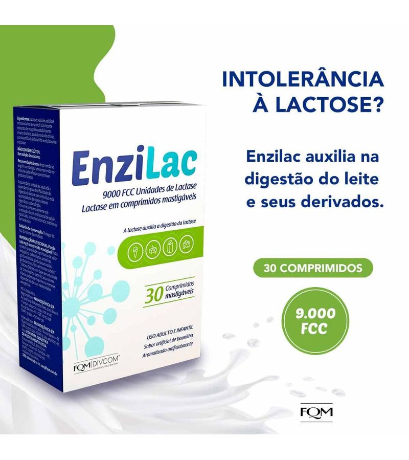 Enzilac Com 30 Comprimidos Mastigaveis 9000fcc - Preço Popular
