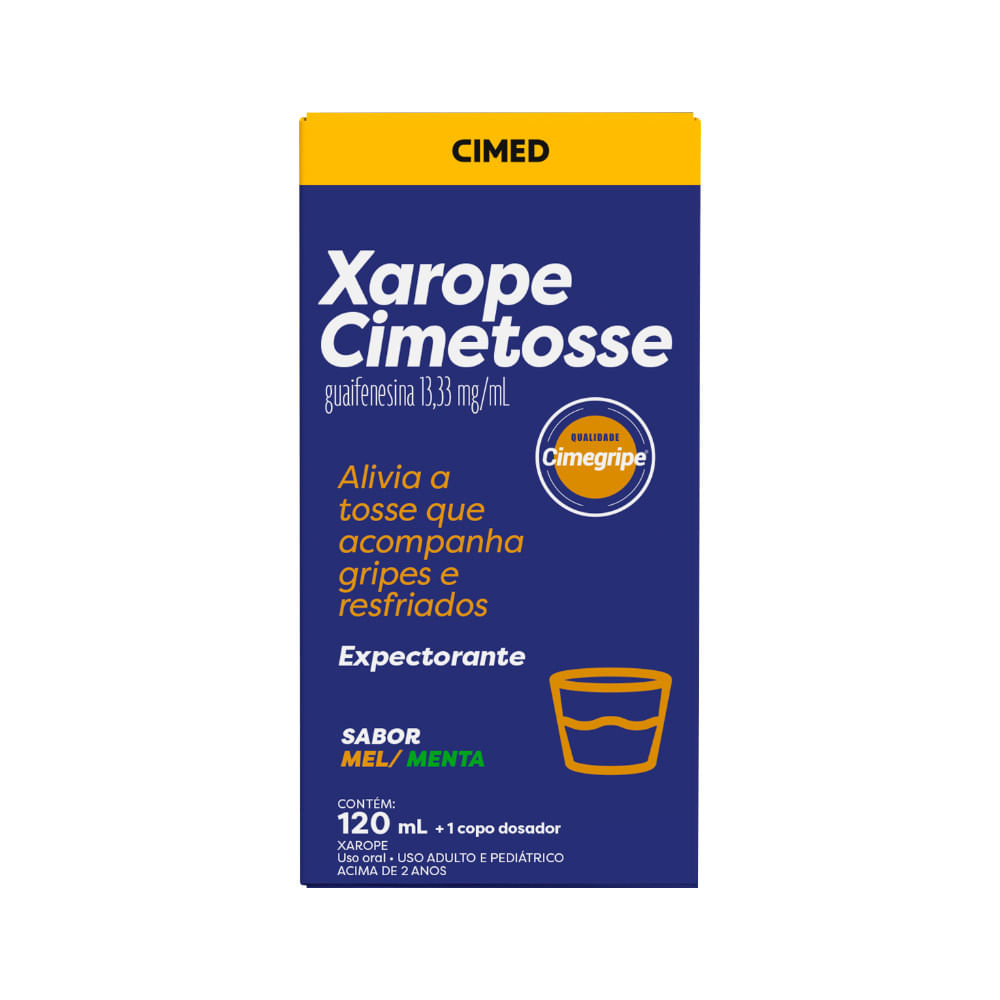 XAROPE CIMETOSSE 120ML XAROPE MEL/MENTA - Preço Popular
