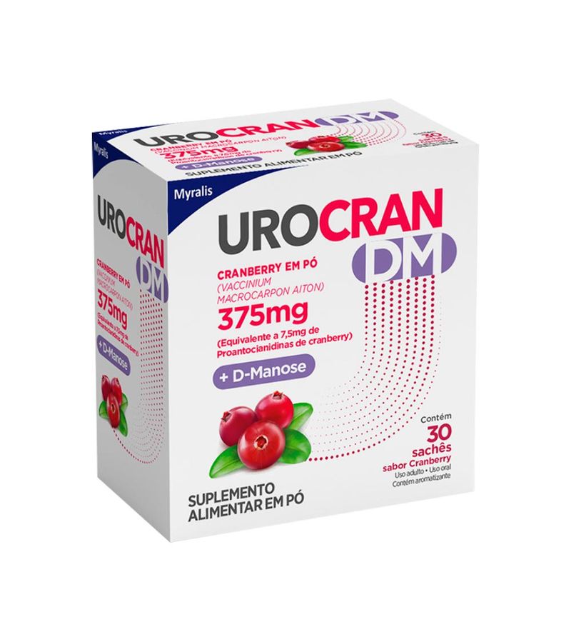 Urocran Dm Com 30 Saches Cranberry - Preço Popular