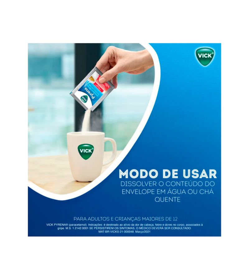 Vick Pyrena Cha Canela E Maca 5g - Preço Popular