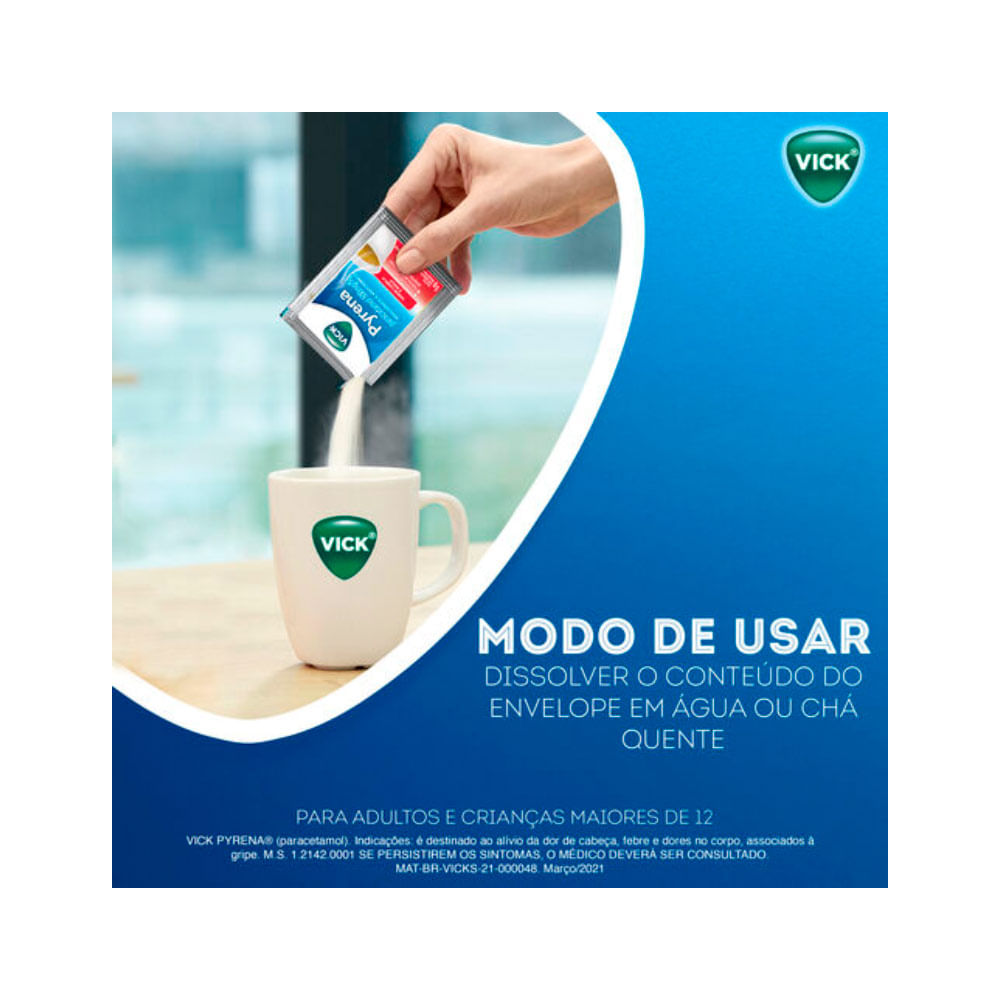 VICK PYRENA CHA CANELA E MACA 5G - Preço Popular