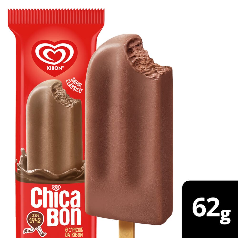 Kibon Sorvete Chicabon 62 Gramas Sabor Original Chocolate E Malte ...
