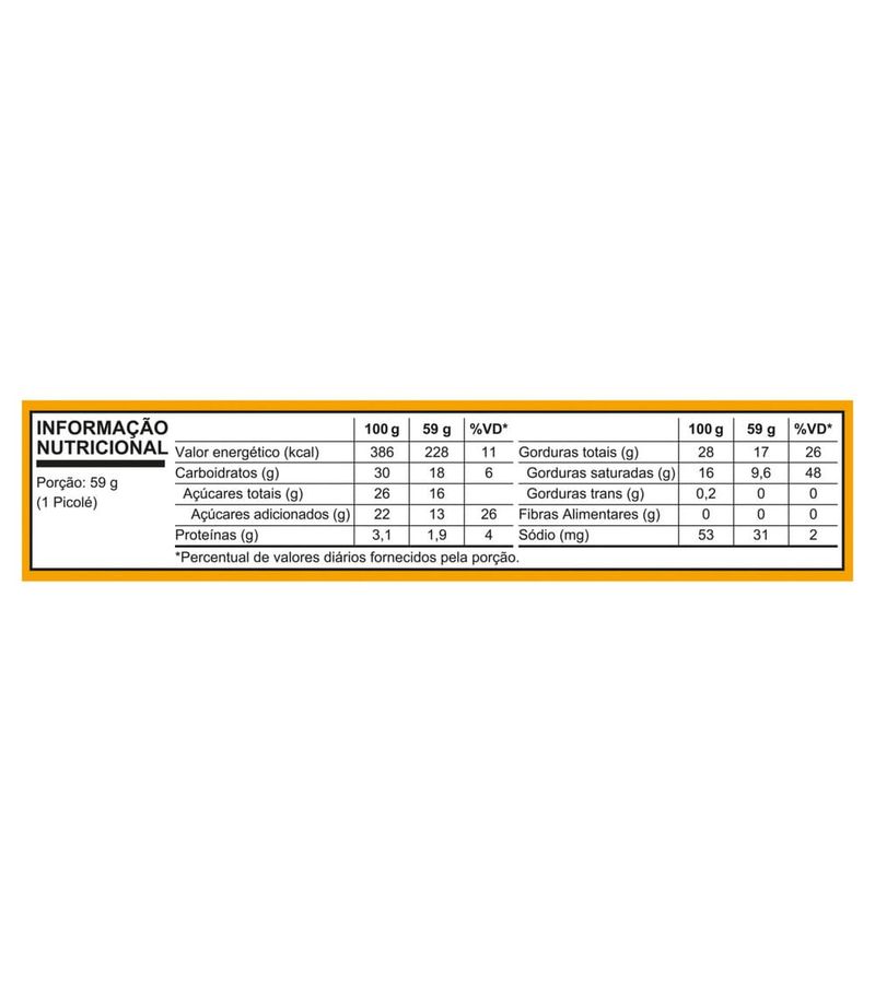 Kibon Sorvete 59 Gramas Tablito Bombom No Palito - Preço Popular