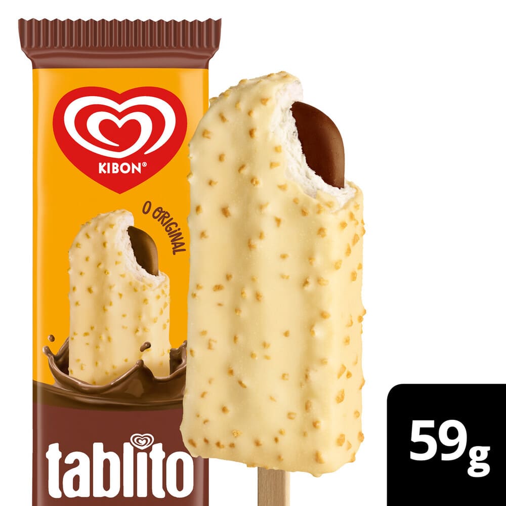 KIBON SORVETE 59 GRAMAS TABLITO BOMBOM NO PALITO - Preço Popular