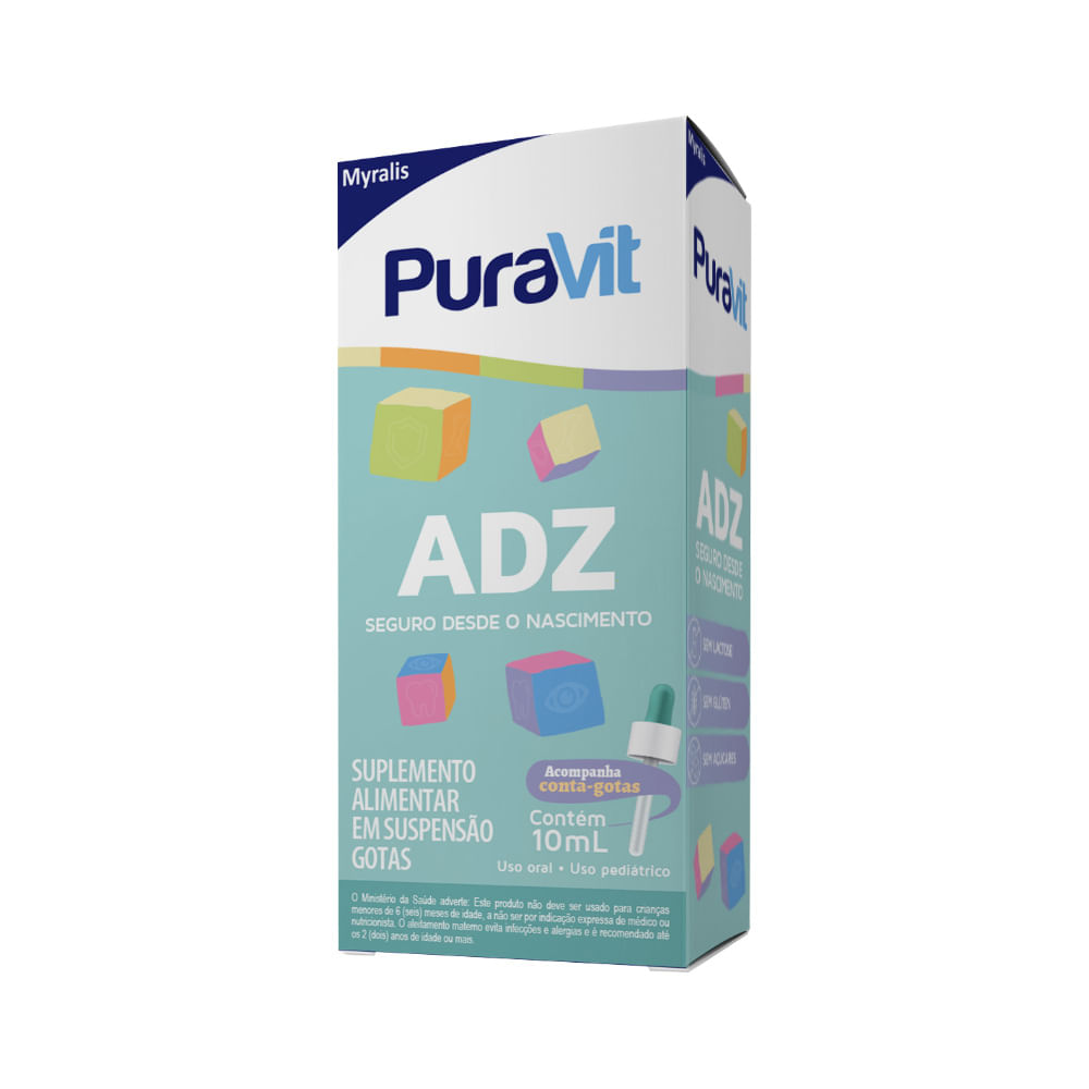 PURAVIT ADZ 10ML GOTAS - Preço Popular