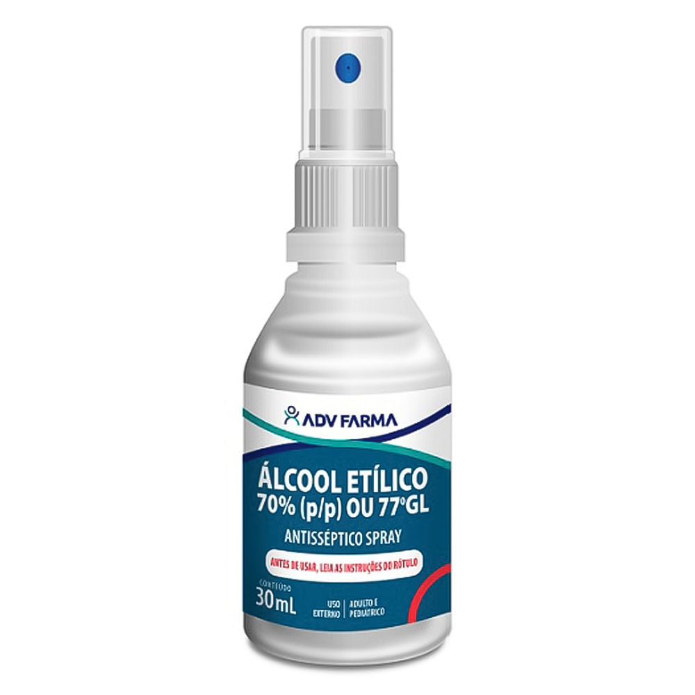 ALCOOL ETILICO ADV 30ML SPRAY 70% - Preço Popular