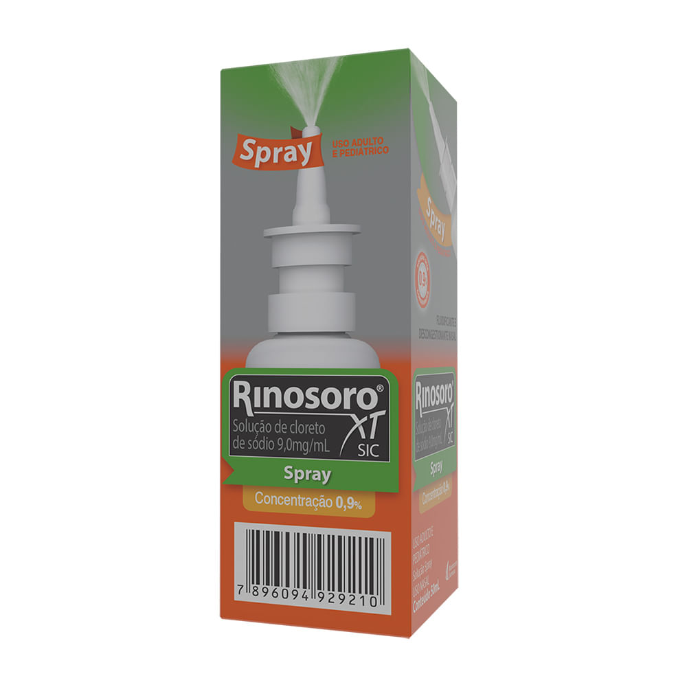 RINOSORO XT SIC 50ML SPRAY NASAL 0,9% - Preço Popular
