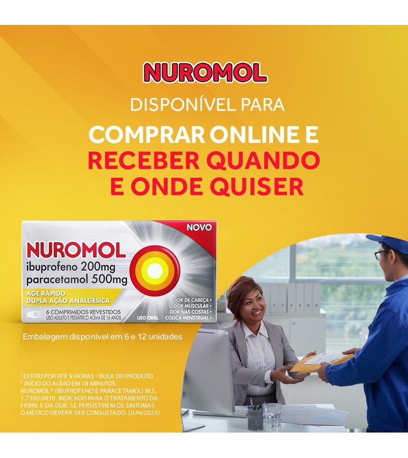 Nuromol Analgésico 12 Comprimidos - Preço Popular