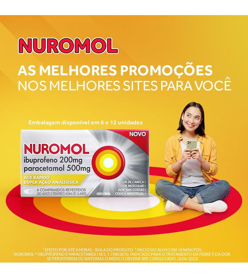 Nuromol Analgésico 12 Comprimidos - Preço Popular